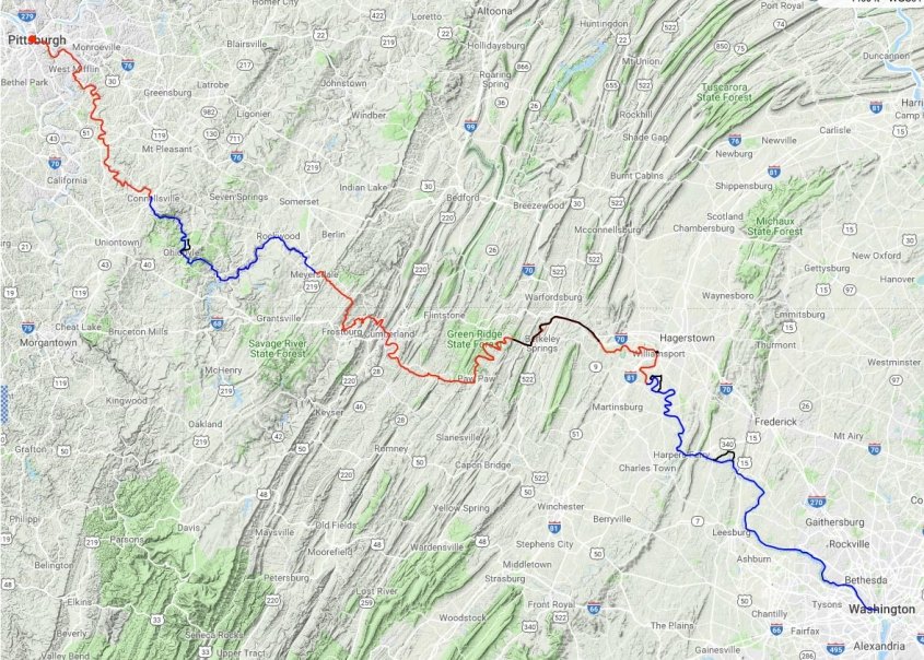 Bikepacking GAP Trail & C&O Canal Trail